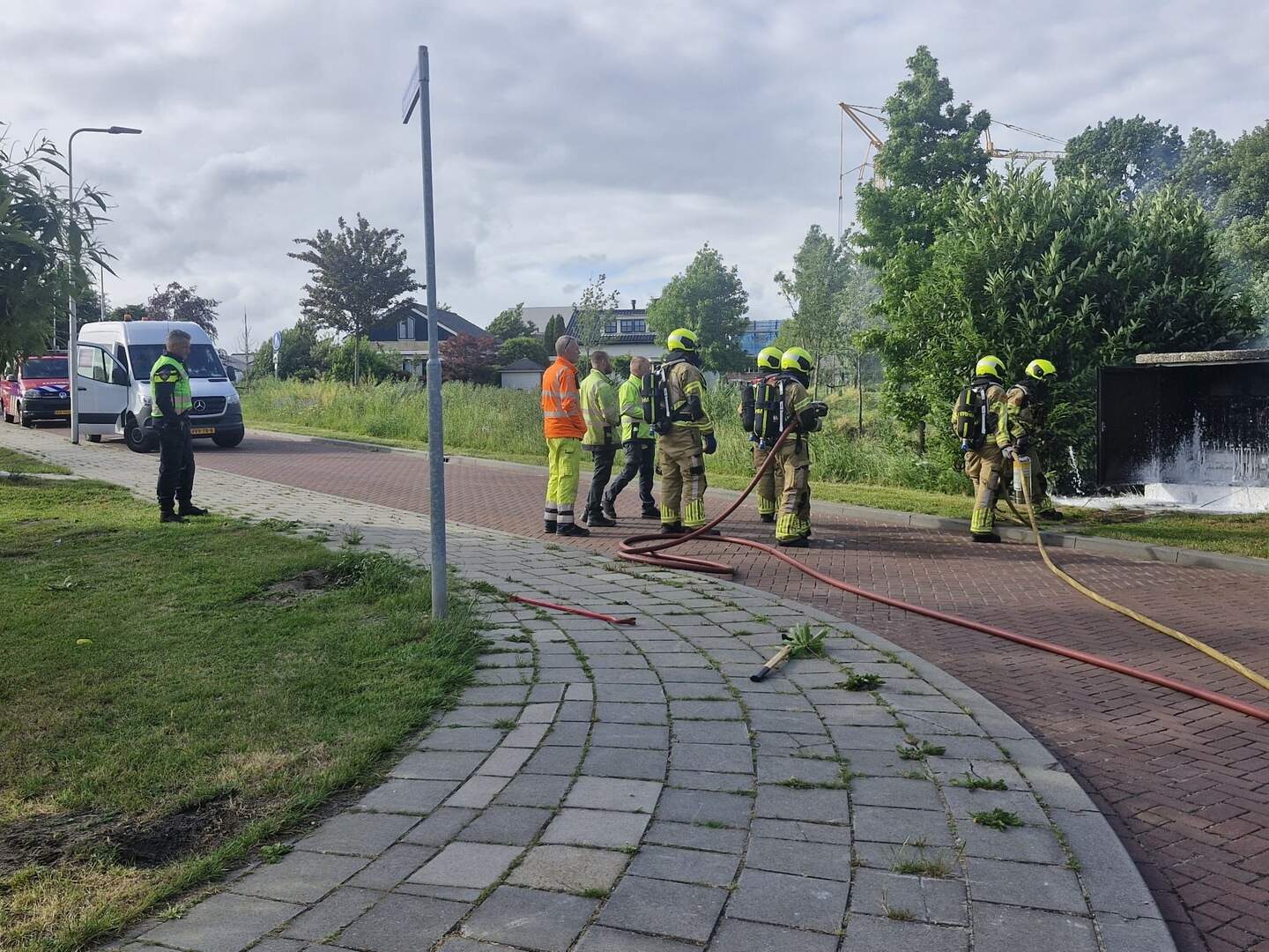 Brand in transformatorhuisje Hazerswoude-Dorp, nog 40 huishoudens ...