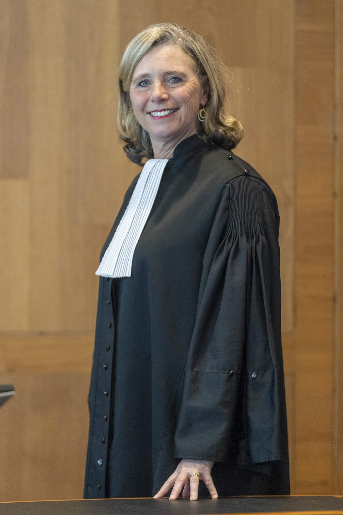 Robine de Lange-Tegelaar, president van de Haagse rechtbank, had haar ...